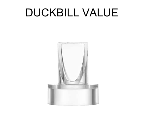 Loveishere Duckbill Valves and Silicone Diaphragm, Compatible with Momcozy/TSRETE/PADRAM/LoveOfLive/OMFMF Breast Pumps Replace momcozy S9|S10|S12 Pump Parts/Accessories,4pcs Set