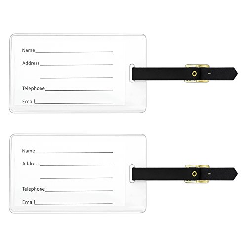 Skiing Ski Lift Symbol in Snow Luggage ID Tags Carry-On Cards - Set of 2