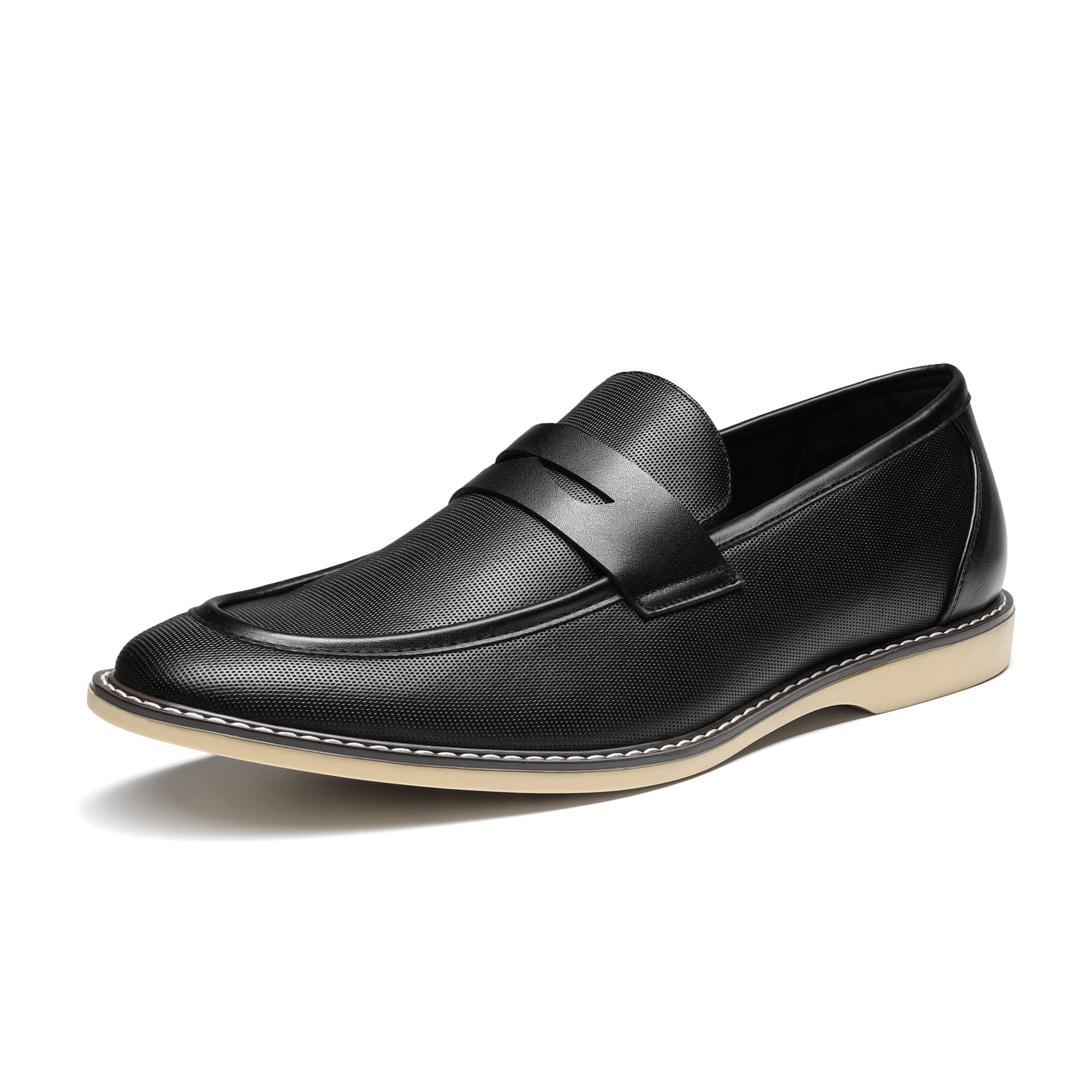 Bruno Marc Men's Penny Loafers Business Formal Dress Shoes, Black, Size 13, SBLS2315M