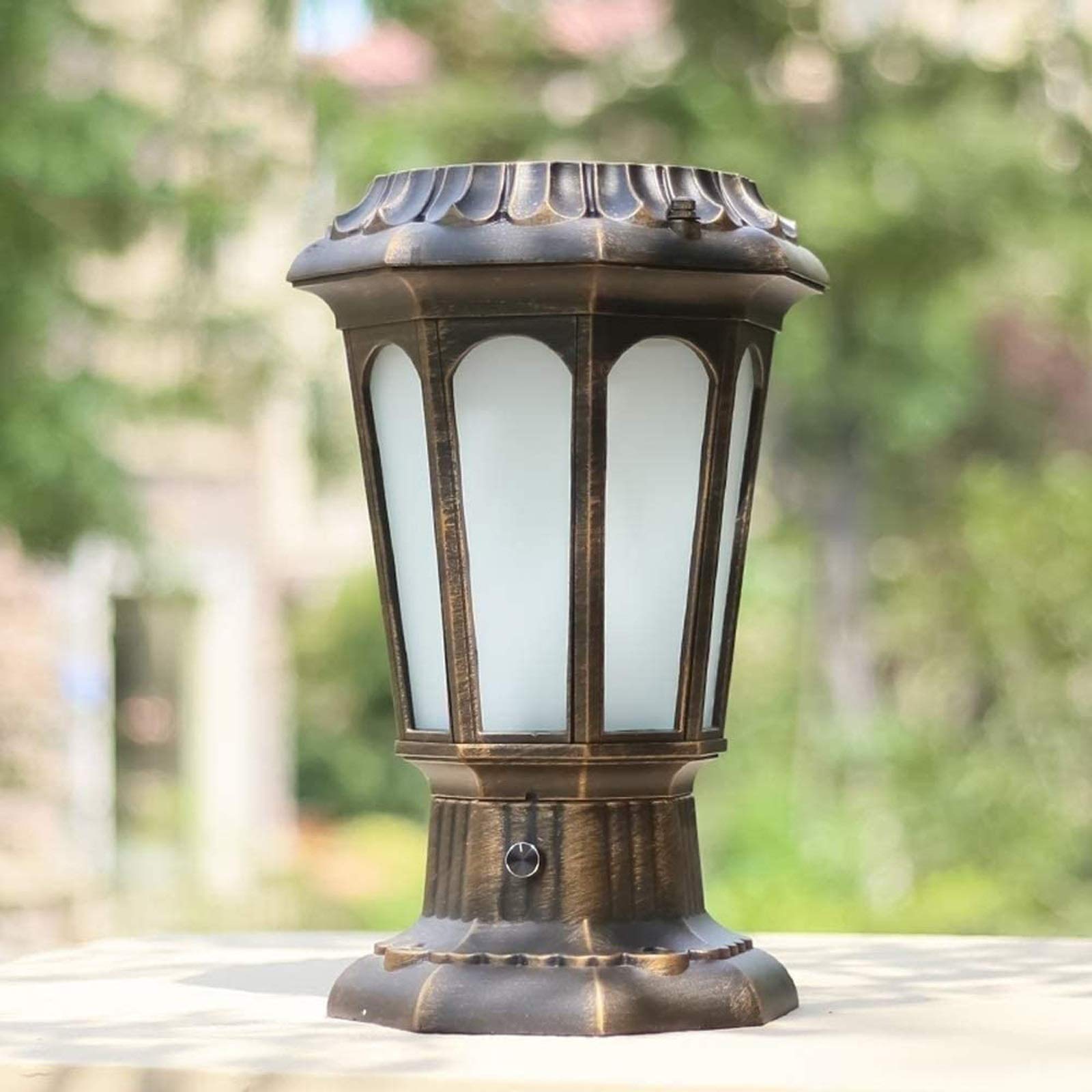 SMLZV Column Headlight,Waterproof Street Light,Die-cast Aluminum Material,Decking & Patio Lighting,Outdoor Lighting Accessories,for Home/Garden