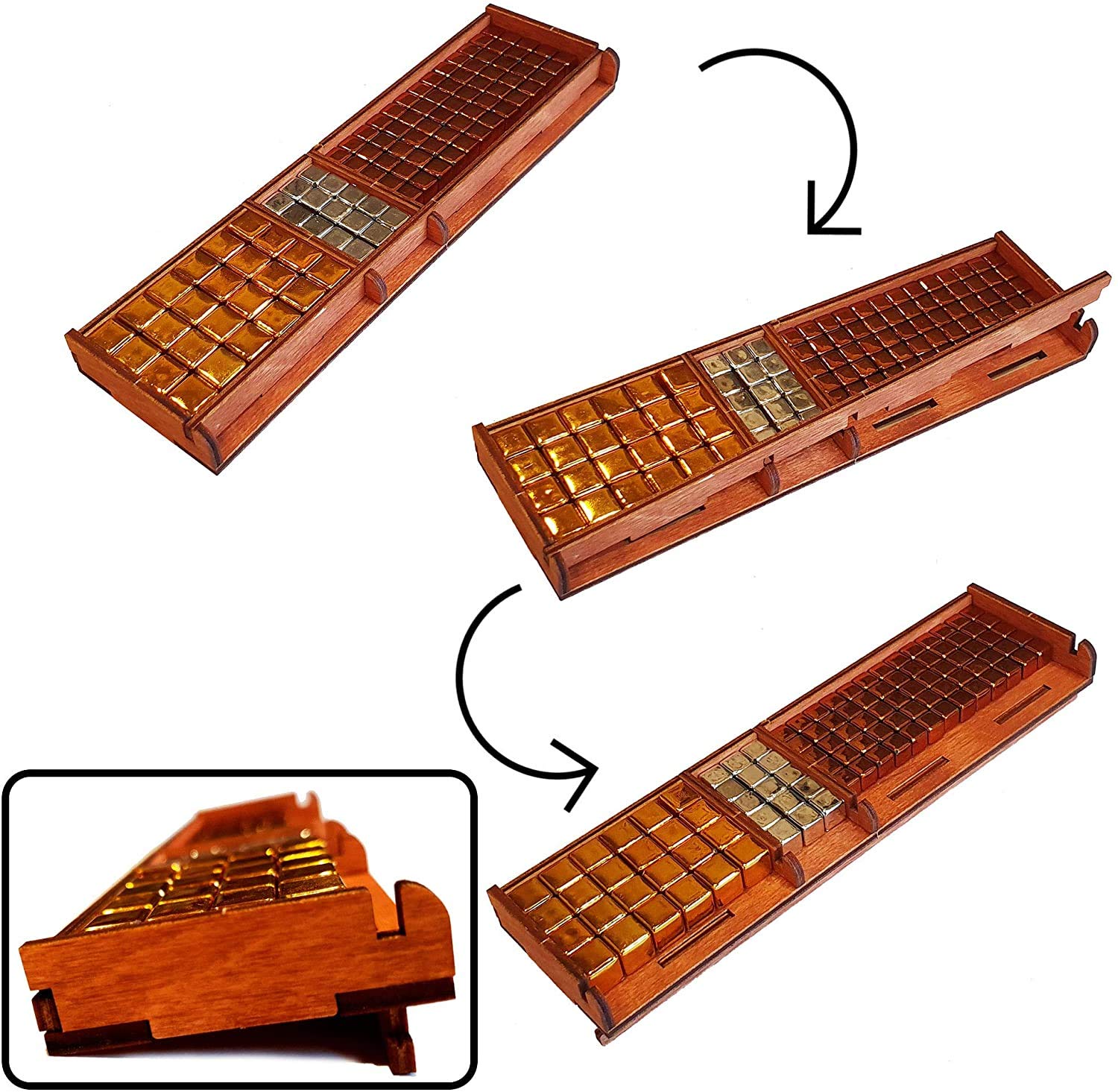 SMONEX Assembled Wooden Organizer Suitable for Board Game Terraforming Mars - Organizer with Player Boards for Storage Full Terraforming Mars Expansions