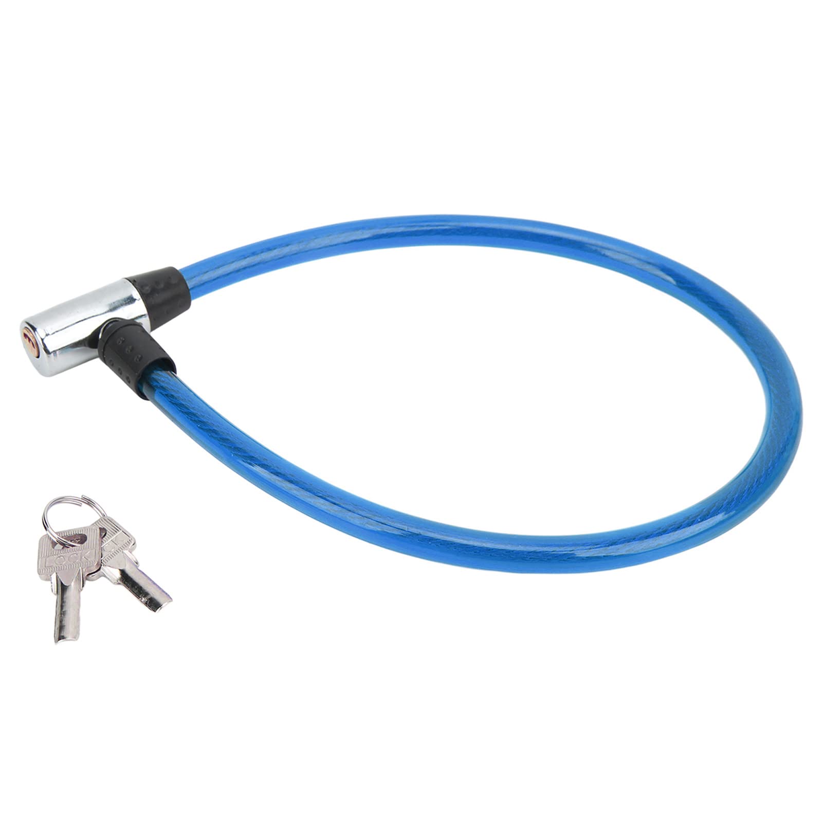 Cable Lock, Widely Used Durable Material Bike Cable for Motorcycle for Gate for Bike(Blue)