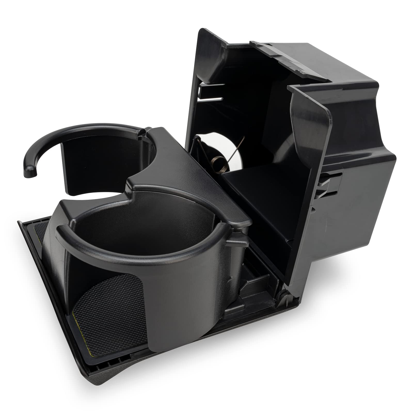 Center Console Cup Holder Insert Compatible with Nissan Titan 2004 2005 2006 2007 2008 2009 2010 2011 2012 2013 2014 2015 Replace 96967-9FD0B 969679FD0B(Black)