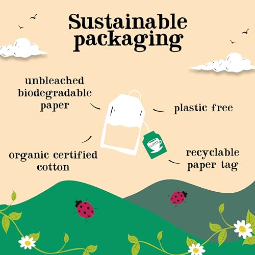 Clipper Tea Chamomile & Peach Teabags β USDA Organic, Great Hot or Iced β Natural, Fair & Delicious Fruity Chamomile & Peach Infusion β 20 Tea Bags