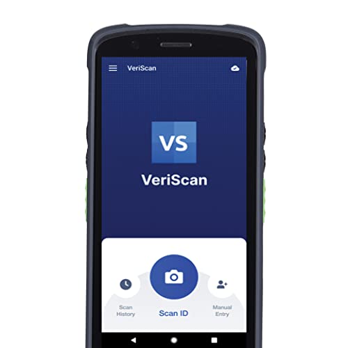 IDWare 9000 Handheld ID Scanner - ID, Drivers’ License, Age Verification & Passport Scanner with Veriscan Premium Software - Sync Multiple Devices