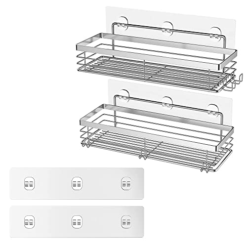 Orimade Shower Caddy with 5 Hooks bundle with Adhesive Hook Sticker 2 Pack