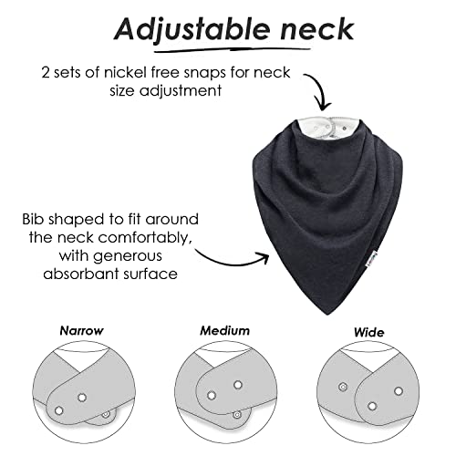 Lovjoy Large Bandana bibs For Kids 4+ Years/Special Needs Bibs/Kids, Teens & Adults (Set 02)