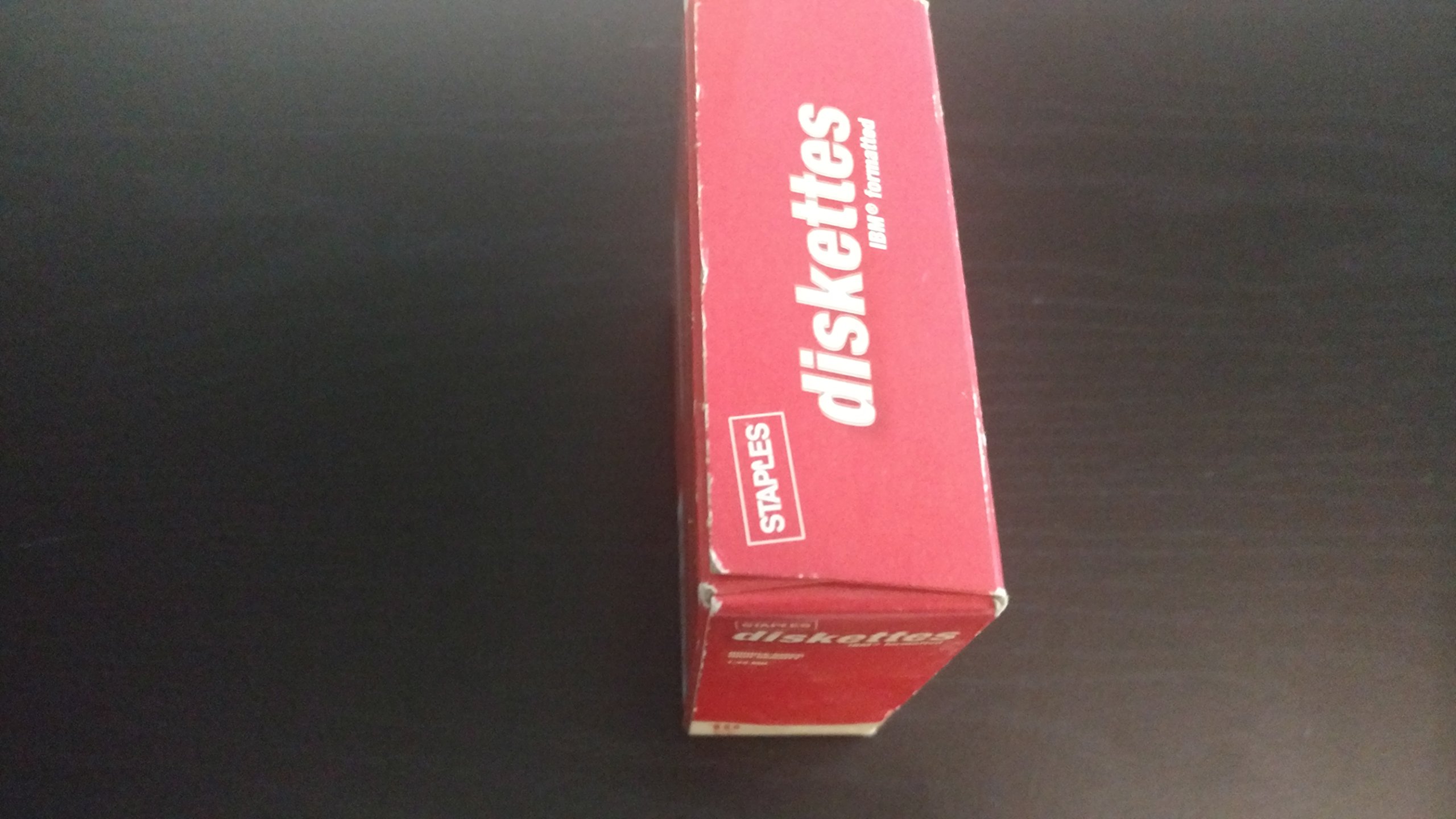 Staples 3.5" Formatted Diskettes, IBM DS-HD, Black, Pack of 10