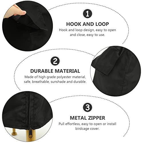POPETPOP Bird Cage Covers for Night - Birdcage Cover Parrot Cage Cover Breathable Washable Birds Cage Cover Protector Pet Cage Cover Parakeet Cage Cover