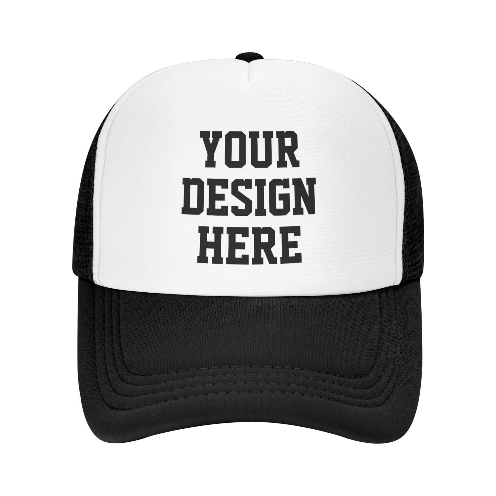 Custom Baseball Cap Your Design Here, Custom Hat Design Your Own Classic Mens Womens Trucker Hat Blue Hat, One Size