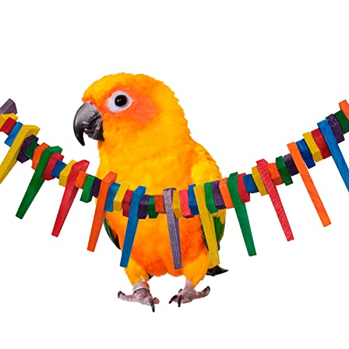 Super Bird Creations SB466 Mini Triangle Teaser Bird Toy, Medium Bird Size, 16" x 3" x 2"