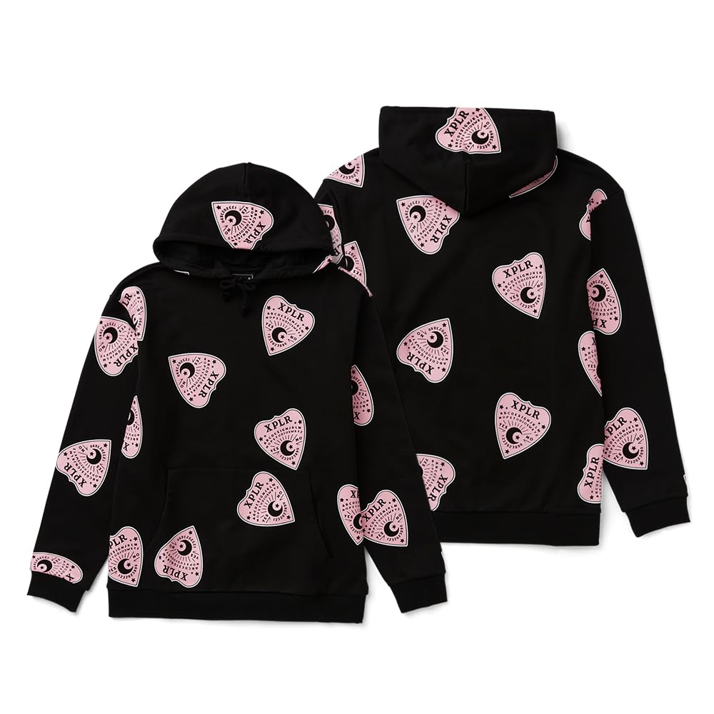BQXZAKG XPLR Ouija AOP Hoodie Angel Merch Now Never Split Sweatshirt Autumn Women Men Long Sleeve Pullover (A,Medium)