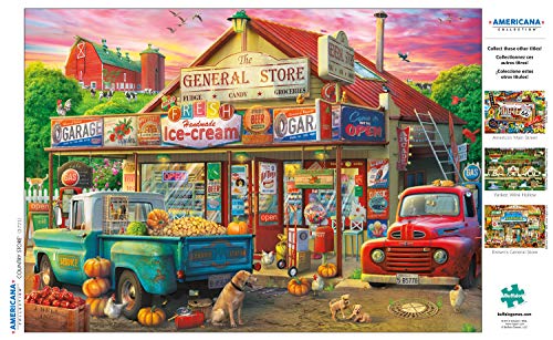 Buffalo Games - Country Store - 500 Piece Jigsaw Puzzle Multicolor, 21.25"L X 15"W