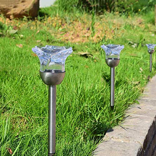 ZXY-NAN Solar Lawn Home Garden Light Solar Waterproof Light LED Outdoor Decorative Light Floor Lamp Outdoor Rose Light