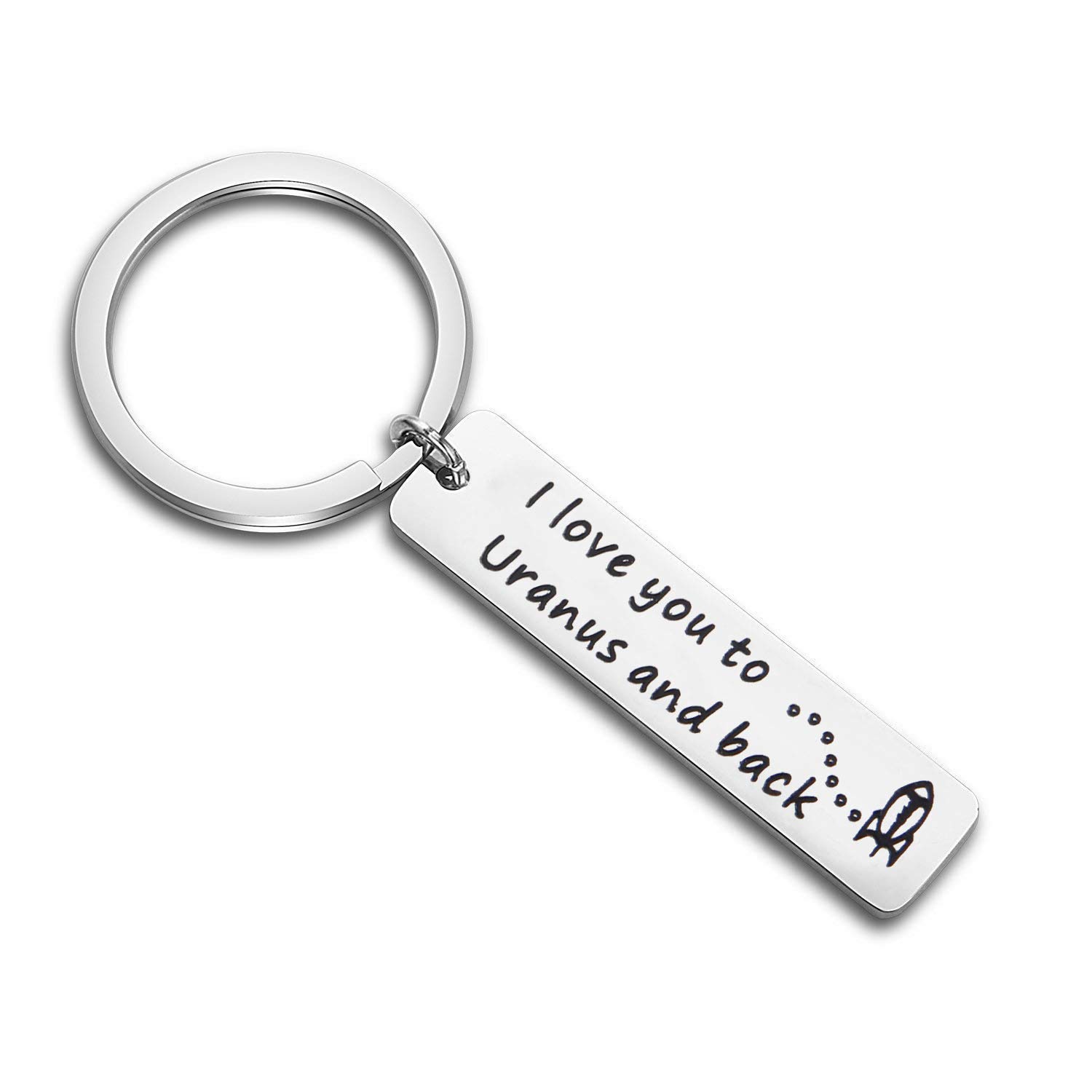 Boyfriend Gift I Love You To Uranus And Back Couple Keychain Gifts for Girlfriend (keychain)