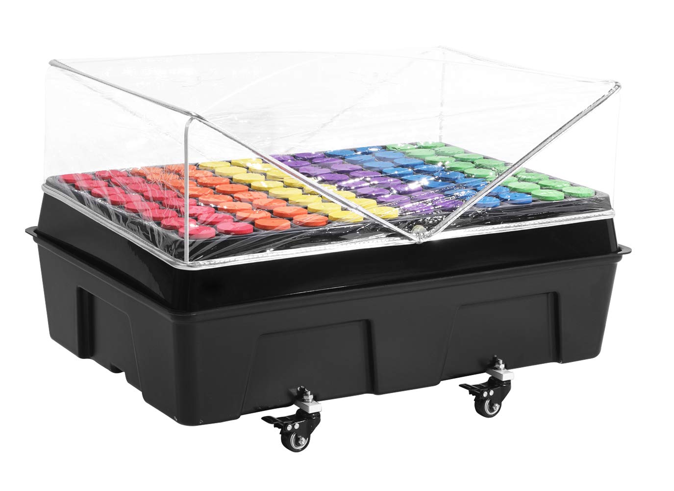 Clone Machine 96 Site, Aeroponic Cloning System Using 2 in Neoprene Insert Collars with Free Cloner Humidity Dome for Plant Cutting Propagation