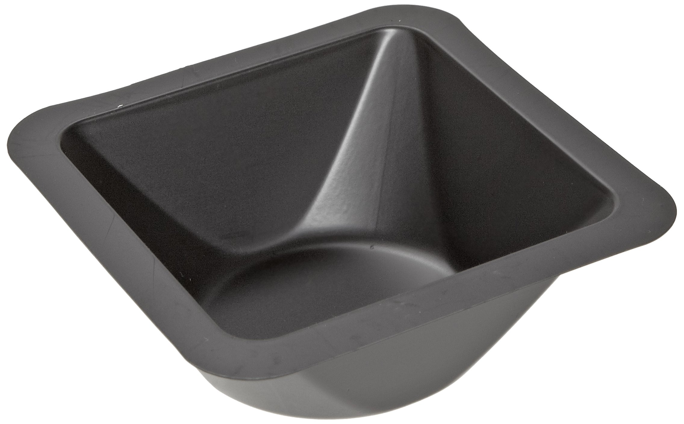 Heathrow Scientific HS1423BB Standard Weighing Boat, Polystyrene, Antistatic, Medium, 85 mm L x 85 mm W x 24 mm D, Black (Pack of 500)