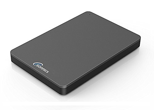 Sonnics 320GB Dark Grey External Portable Hard Drive USB 3.0 Super Fast Transfer Speed for use with Windows PC, Apple Mac, Smart tv, Xbox ONE & PS4