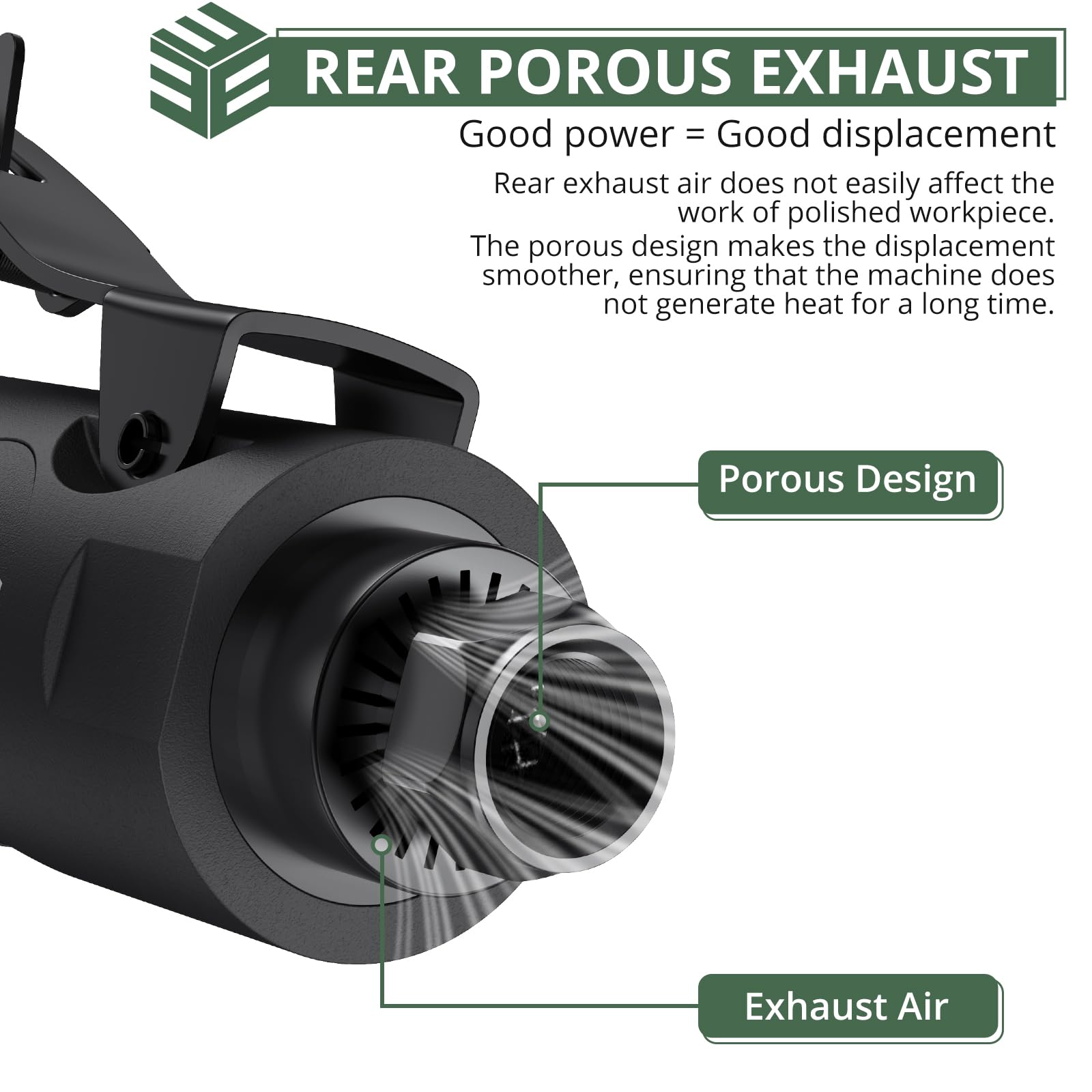 EYPINS Air Straight Die Grinder,1/4" Pneumatic Angle Die Grinder,25000 RPM,Heavy Duty Compressed Sander Polisher for Contour Grinding, Cutting, Polishing, Weld Repair,Deburring