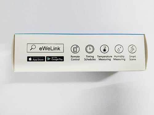 Sonoff TH16 Temperature and Humidity Monitoring WiFi Smart Switch for DIY Smart Home,Compatible with Alexa(16A)