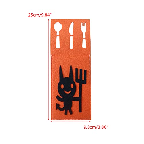 Cutlery Bag Non-Woven Fork Cutter for Case Pouch Popular Holiday Atmosphere Table Layout Ornament Halloween Party Props Party Supply for Adults Party Supply Kit