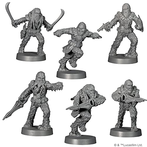 Star Wars: Legion Wookie Warriors Unit Expansion - Powerful Wookiees! Tabletop Miniatures Game, Strategy Game for Kids and Adults, Ages 14+, 2 Players, 3 Hour Playtime, Made by Atomic Mass Games