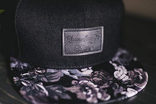 Bloomouflage Snapback Hat Floral Black Patch