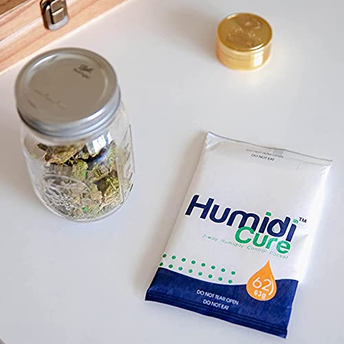 Humidi-Cure RH62% Humidity Packs,2-Way Humidity Control Packs,10Pack 62 Humidity Packets with RH Indicator Card,Size 4G