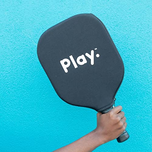 Play Paddles Indoor/Outdoor Pickleball Paddle - USA Pickleball Approved - Carbon Fiber and Polymer Honeycomb Composite Core - Hyper-Grip™ Surface and Graphite Face - Cushioned Grip Handle (Sprinkles)