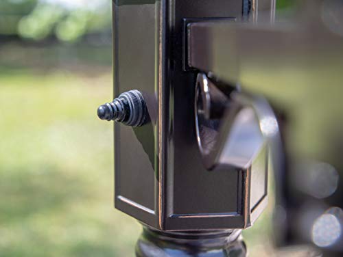 Kenroy Home 93434ORB Villa Lanterns, 2 Light Portable Post, Oil Rubbed Bronze