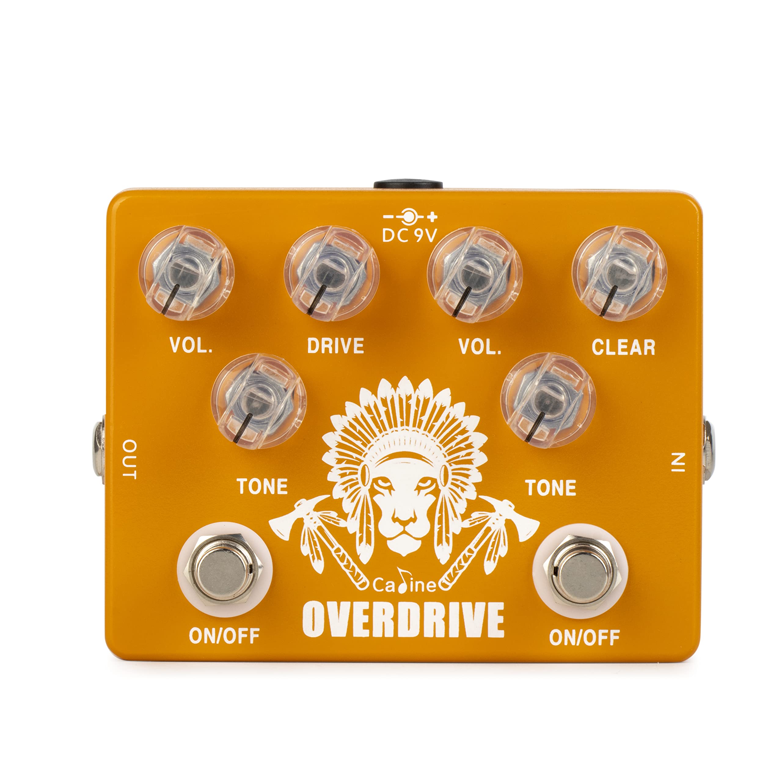 Caline CP-70 Dual Overdrive Guitar Effect Pedal True bypass Design