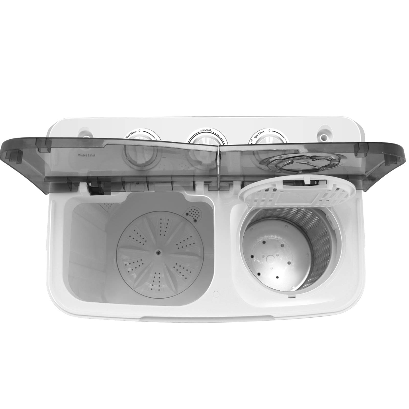 COSVALVE Portable Washing Machine 17lbs Compact Twin Tub Washer and Dryer Combo for Apartments,Dorms,RV's,College Rooms,Camping
