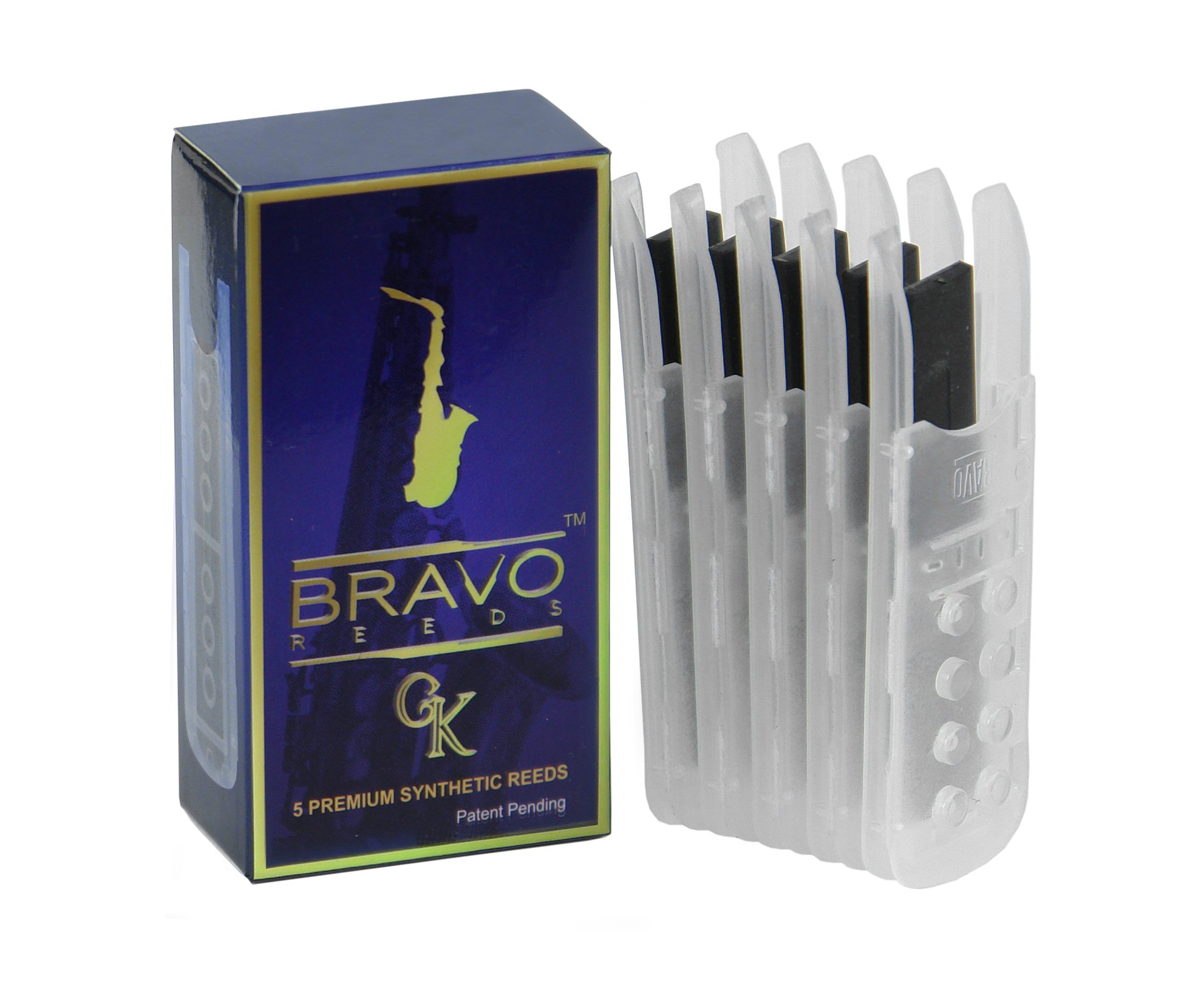 Bravo Synthetic Reeds for Alto Saxophone - Strength 2.5, Model BR-AS25