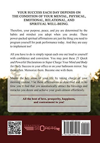 Power-Packed Spiritual Affirmations For Women: 21 Quick and Powerful Declarations to Super Charge Your Mind and Body for Daily Success