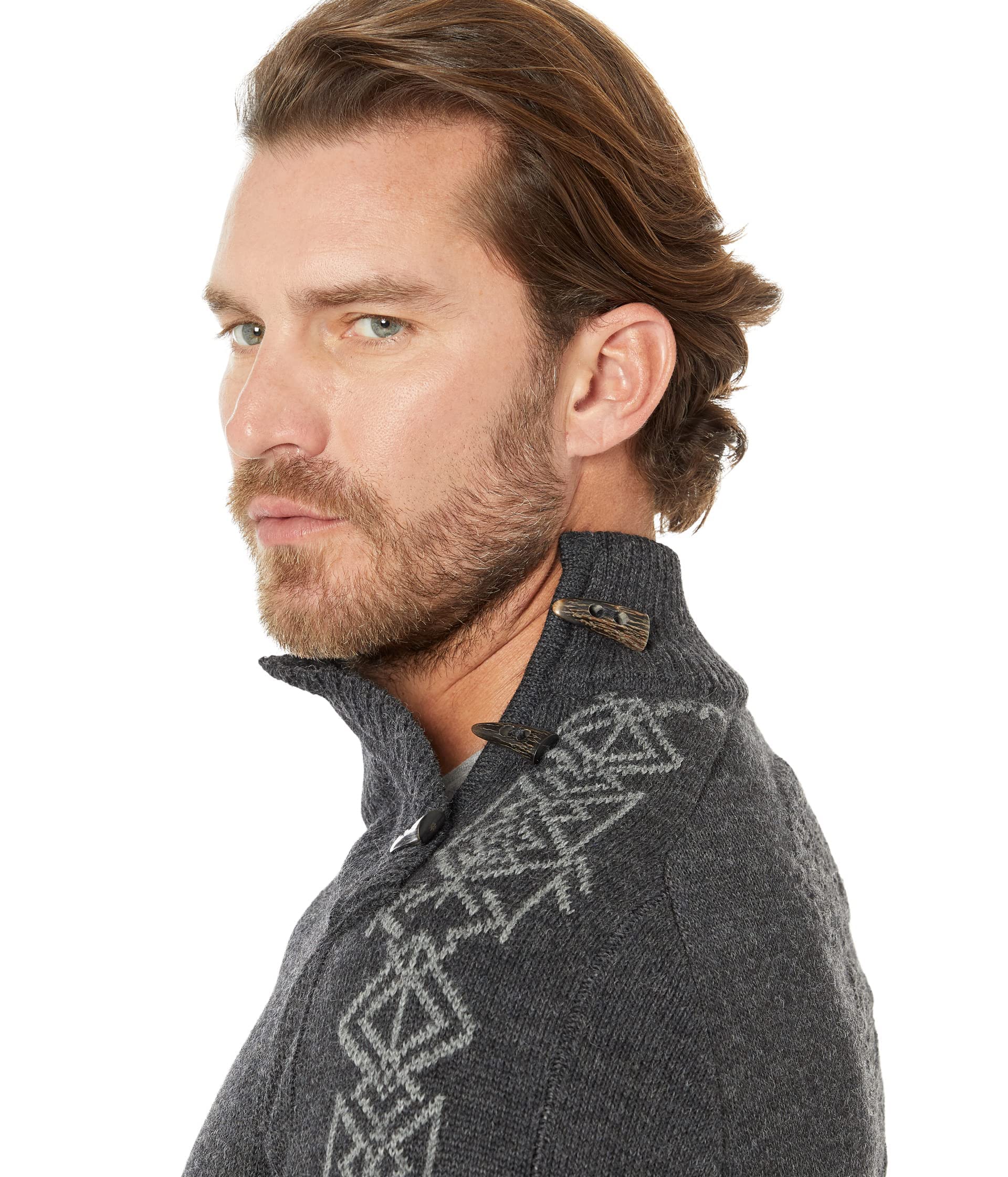 Dale of Norway Sigurd Men’s Sweater Norwegian Wool Mock Neck Sweater for Men