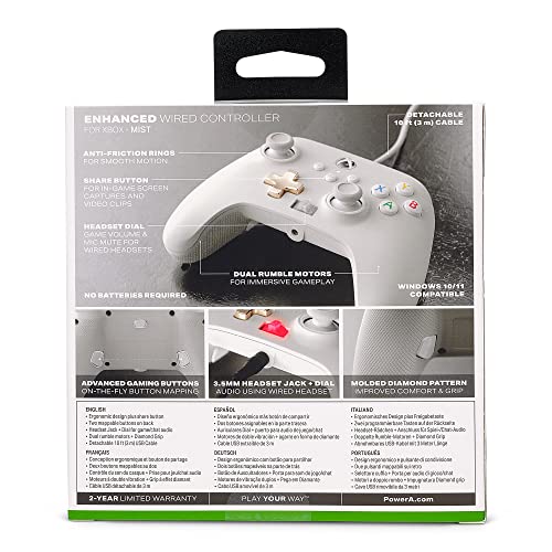 PowerA Enhanced Wired Controller for Xbox Series X|S - Mist