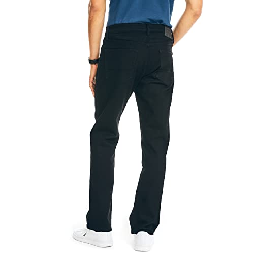 Nautica mens Nautica Vintage Straight Stretch Denim Jeans, Black Ink, 32 US