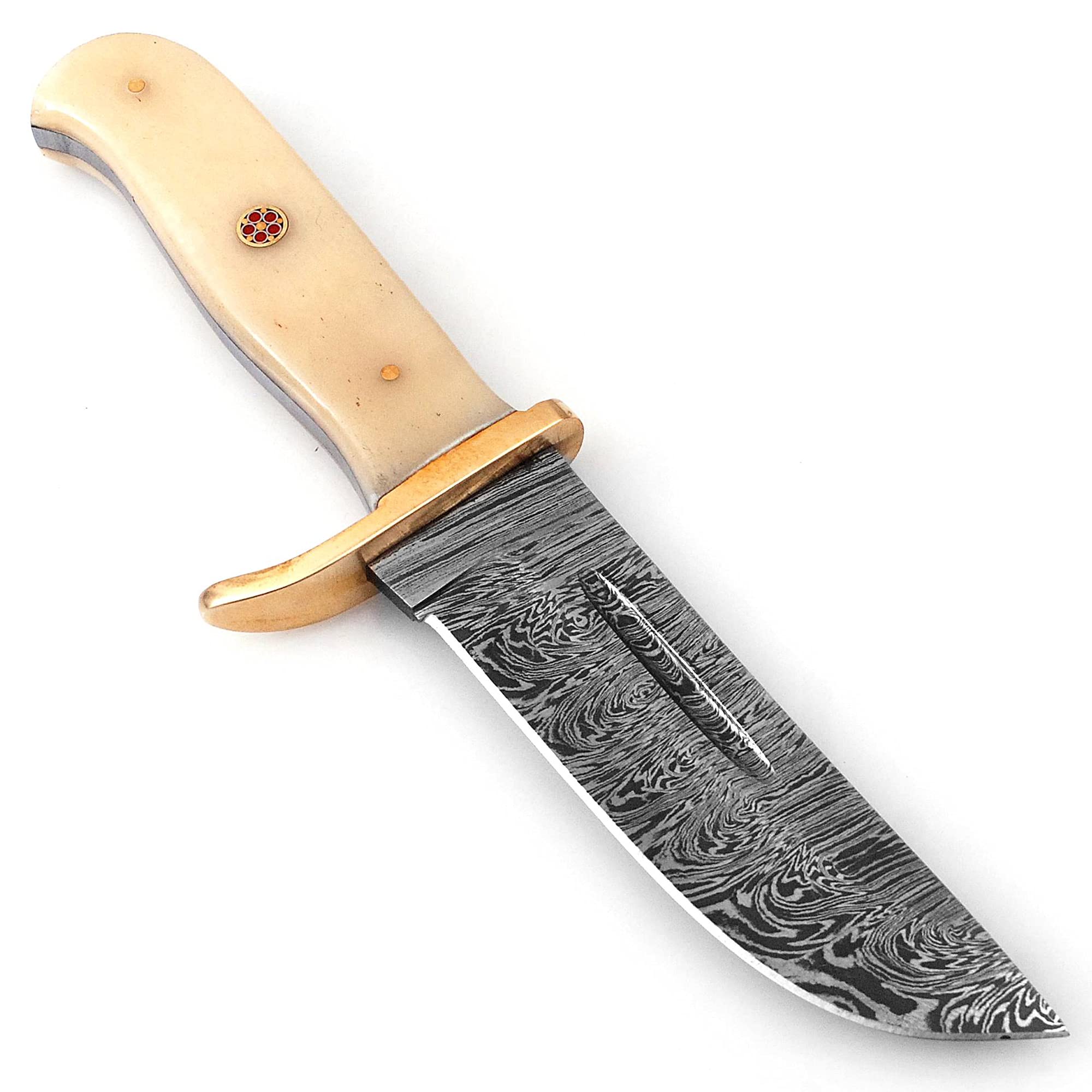 Damascus Hunting Knife One-of-a-Kind 9.00 inches Custom Handmade by ColdLand IRH63