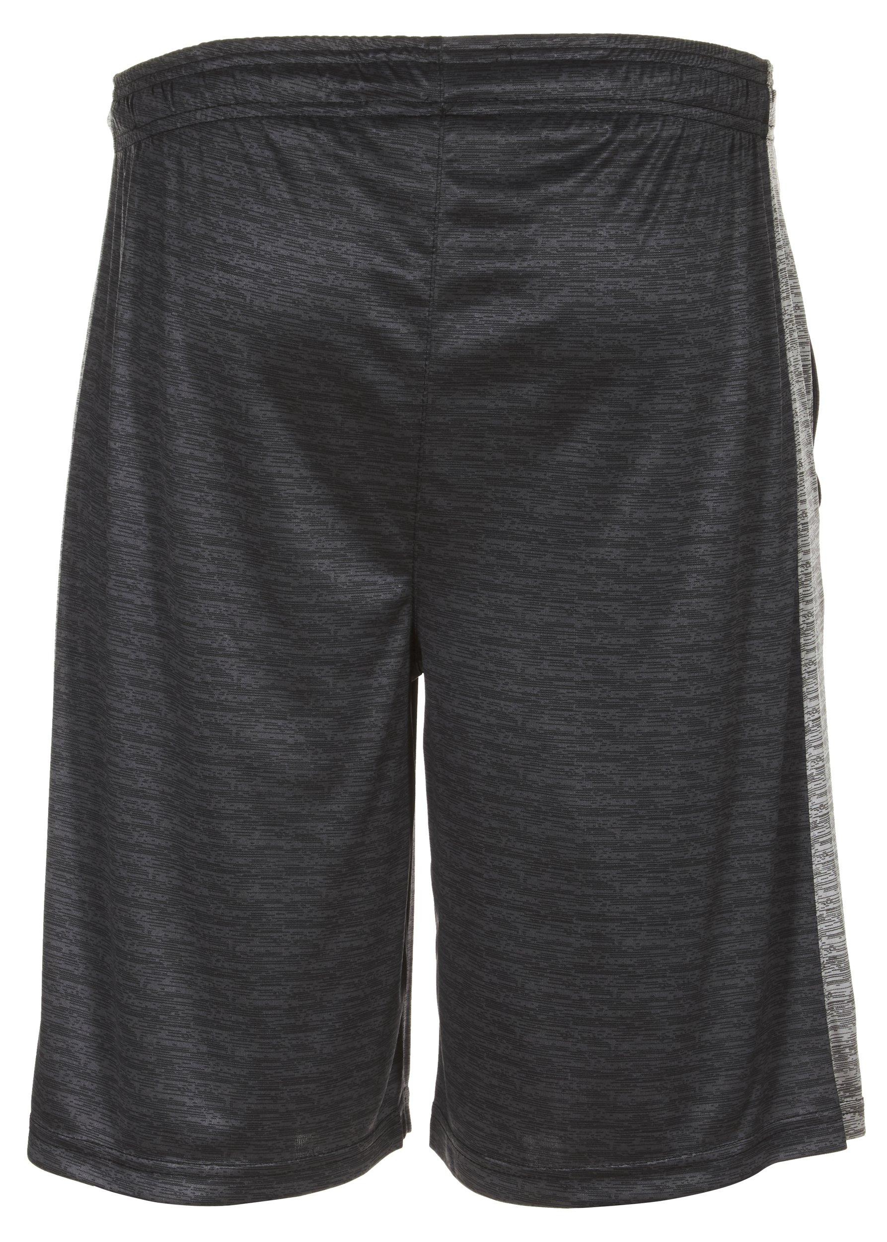 Spalding Mens Active Performance Athletic Workout Shorts Gym Clothes Shorts with 10 Inch Inseam, Black/Concrete (S912538), Medium