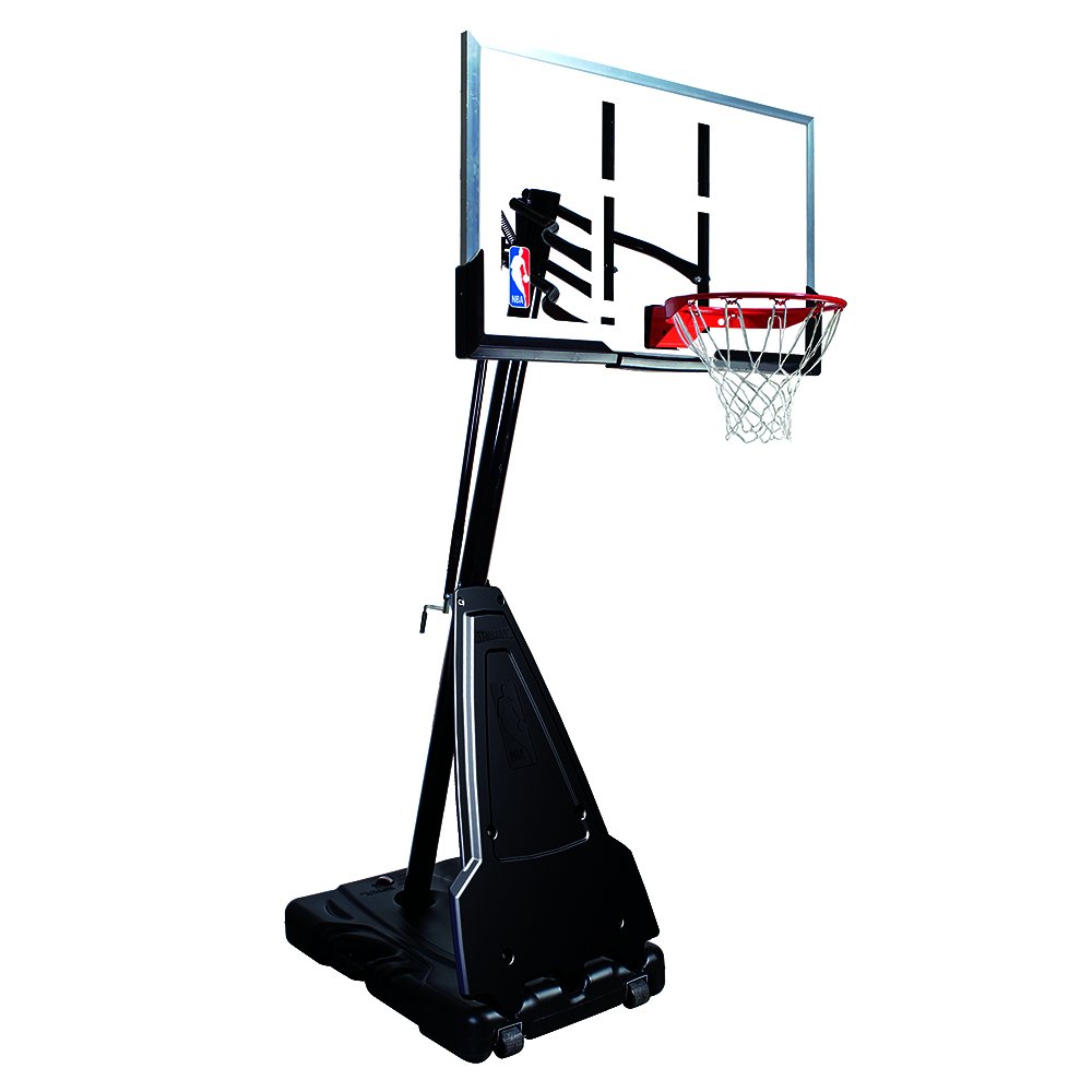 Spalding NBA 60" Acrylic Screw Jack Portable Basketball Hoop