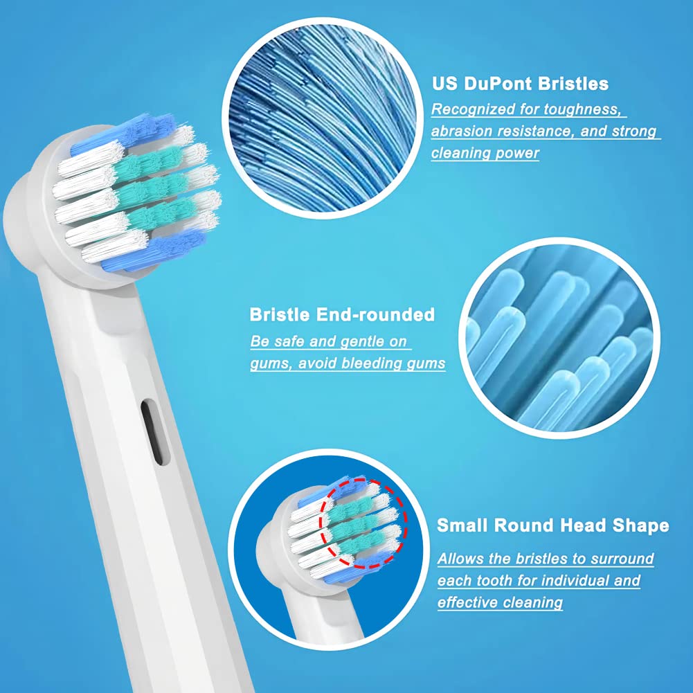 Electric Toothbrush Replacement Heads 8 Pack Professional Electric Toothbrush Replacement Heads Adult Standard Clean Electric Toothbrush Head