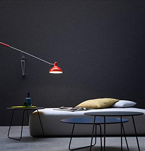 practicalWs (15.7" x118" Black Wallpaper Self Adhesive and Removable Peel and Stick Vinyl Film Stick Paper Easy to Apply Wall Coverings Shelf Home Decorative Liner Table and Door Reform