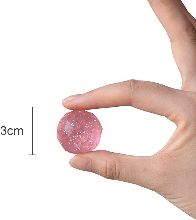 Chwang 24PCS 30mm Bouncy Balls Assorted Rubber Balls,Party Bag Filler,High Bouncing Balls for Kids (24pcs / 30mm)