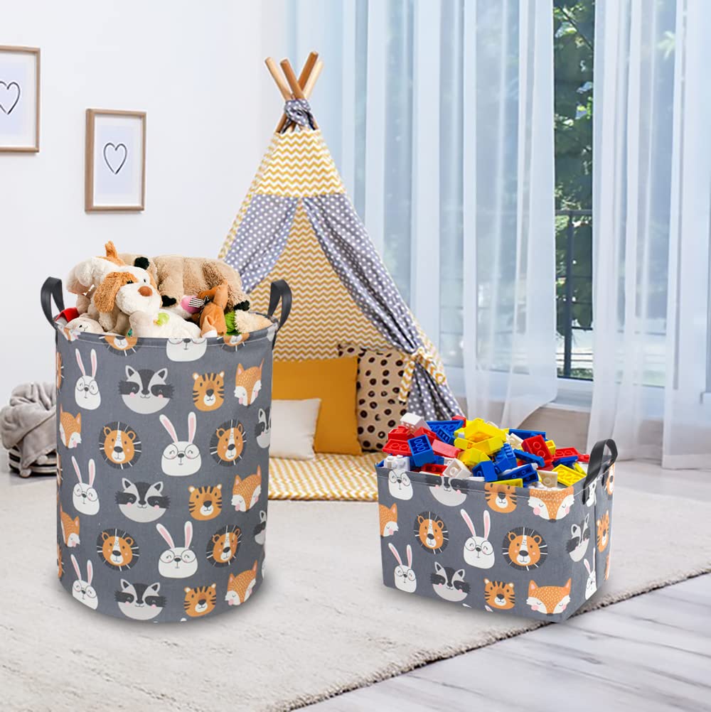 CLOCOR Laundry Basket,Laundry Hamper,Collapsible Storage Bin,Canvas Fabric Clothes Baskets,Nursery Hamper for Home,Office,Dorm,Gift Basket (Wheat arrows)