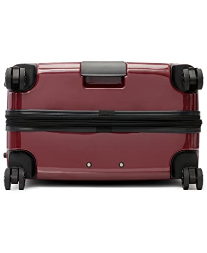 Karl Lagerfeld Paris Women's Suitcase Spinner Wheels Hardside, Burgundy, One Size