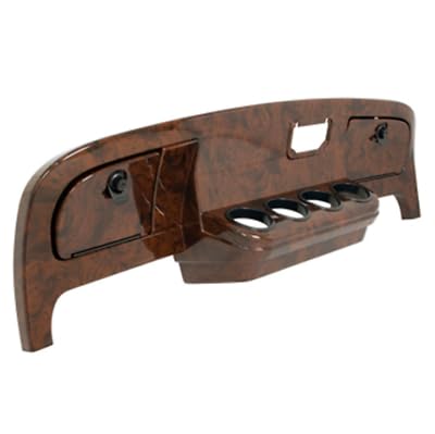 Buggies Unlimited EZGO TXT Golf Cart Woodgrain Dash Cover Assembly with Locking Doors | Compatible with TXT (94-13) & Medalist (94-96) Models