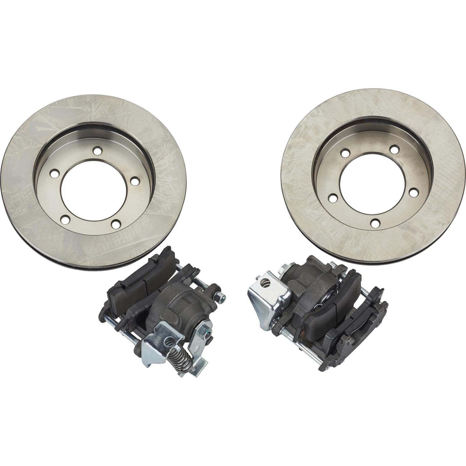 Speedway Motors Rear End Disc Brake Conversion Kit, Includes Single Piston Calipers, E-Brake Cables, D154 Pads, Rubber Hoses, Caliper Brackets, Fits 9 Inch Ford Truck
