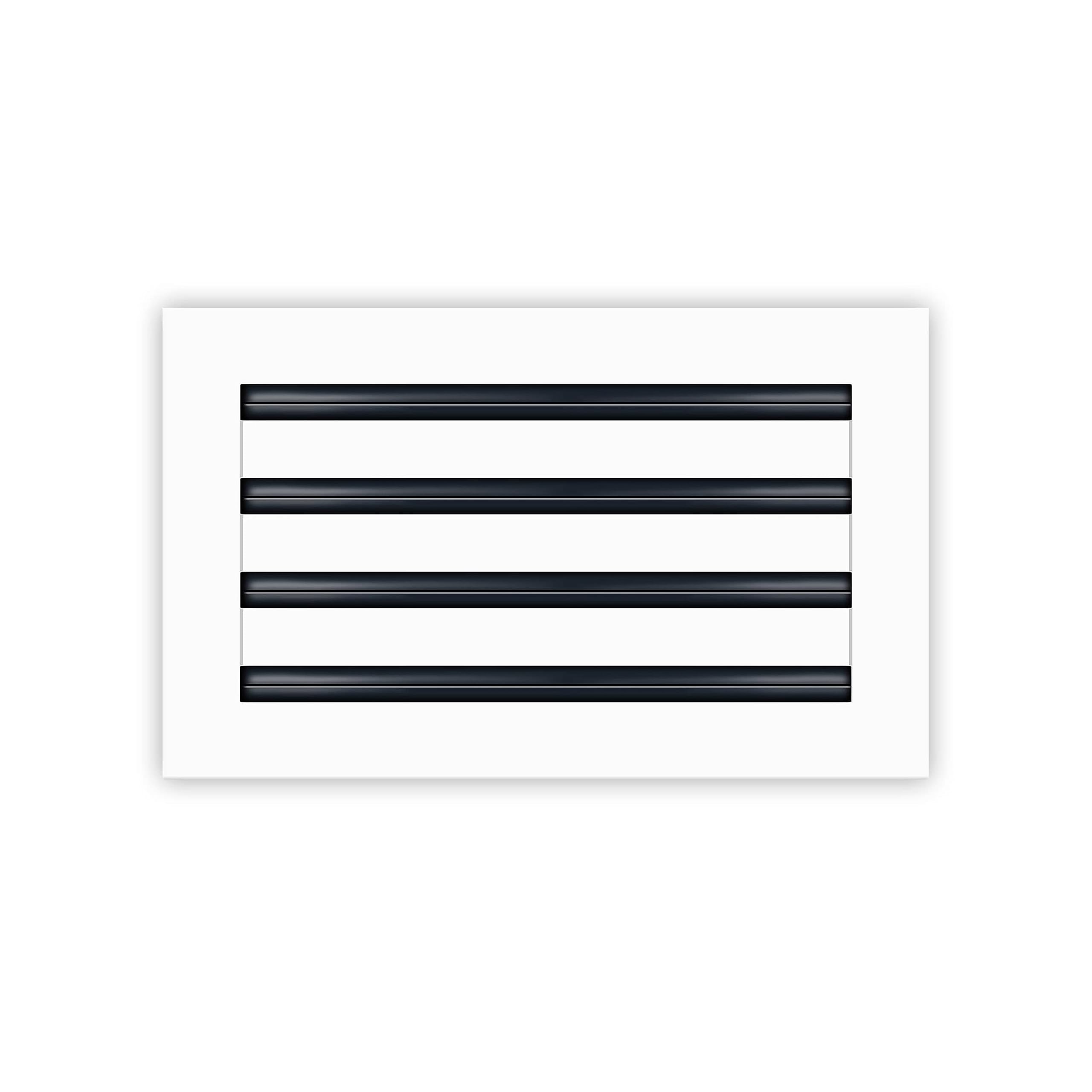 BUILDMART - 14x8 Modern AC Vent Cover - Decorative White Air Vent - Standard Linear Slot Diffuser - Register Grille for Ceiling, Walls & Floors - Texas Buildmart