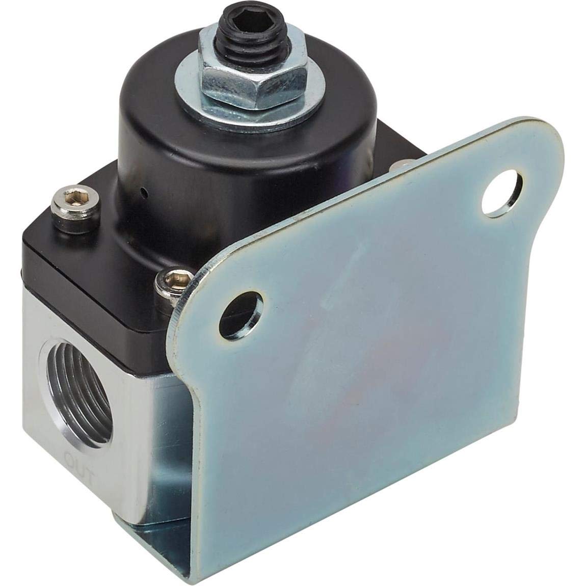 Speedway Motors Fuel Pressure Regulator, 5-12 PSI, Non-Return Style, CNC Lightweight Billet Aluminum, Universal Fit - Consistent and Reliable Performance