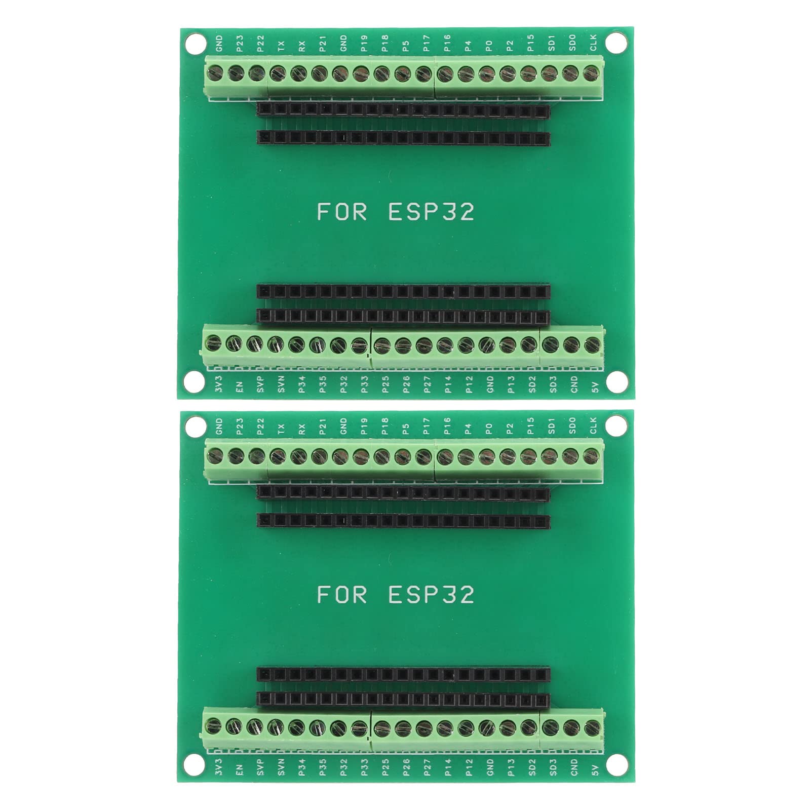 ESP32 Development Board, ESP32 Breakout Board 2 in 1 Dual Core CPU Low Power Consumption Wireless WiFi Bluetooth Double Layer Board